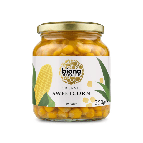 Biona Organic Sweetcorn in Glass Jars