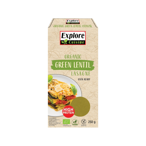 Explore Gluten-Free Green Lentil Lasagne Sheets 250g - Down to Earth ...