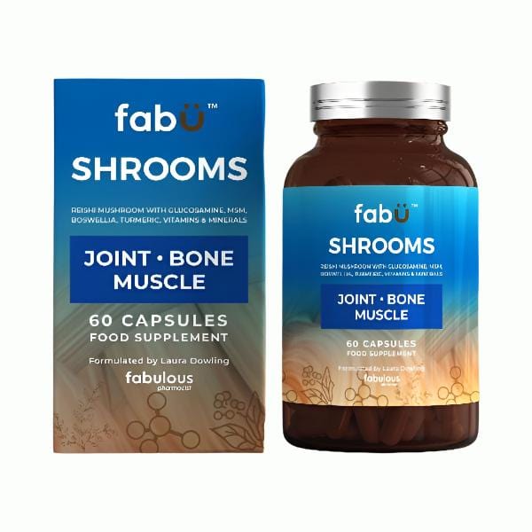 FabU Shrooms Joint, Bone & Muscle 60 Caps - Down to Earth Healthfood Store