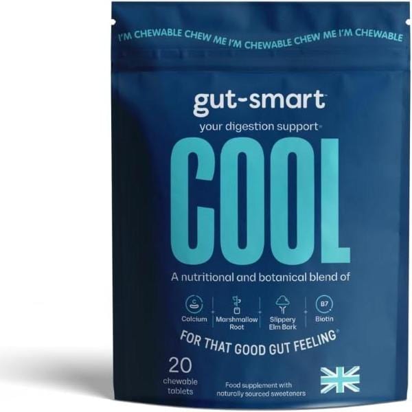 Gut Smart Cool Natural Heartburn Relief Chewable Tablets - Down to ...
