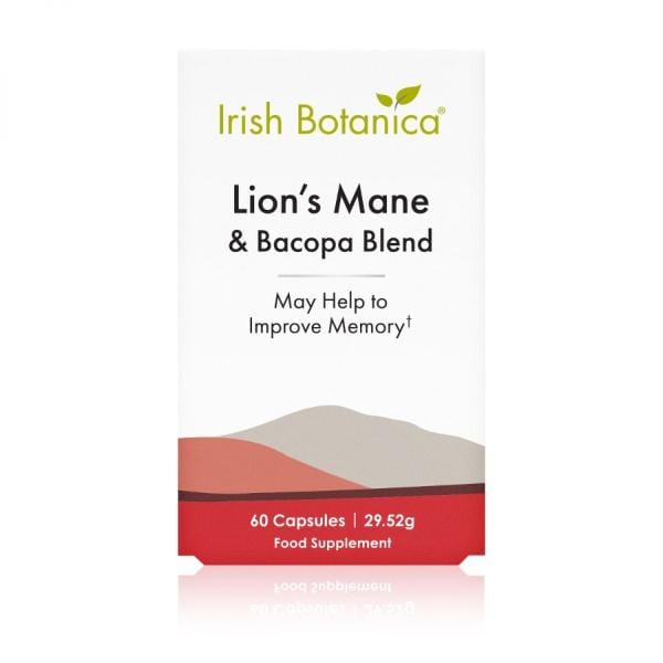 Irish Botanica® Lion’s Mane & Bacopa 60 Caps - Down to Earth Healthfood ...