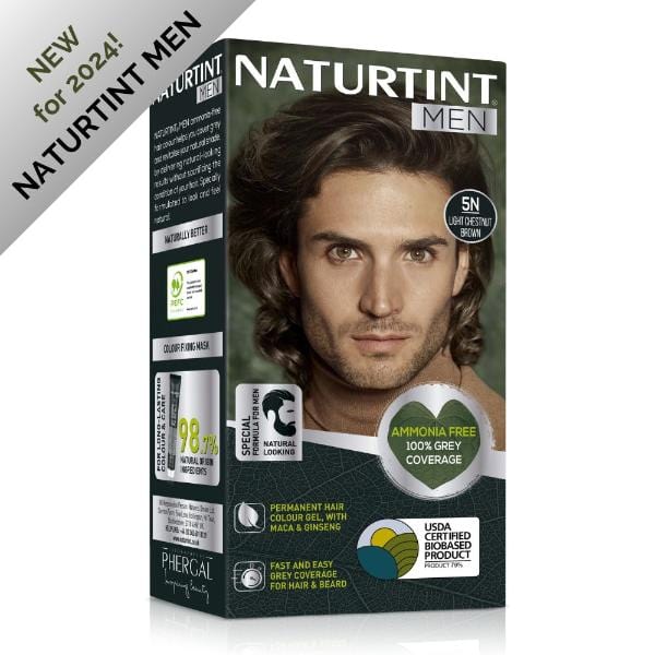 Naturtint Hair Colour For Men Light Chestnut Brown 5N - Down to Earth ...