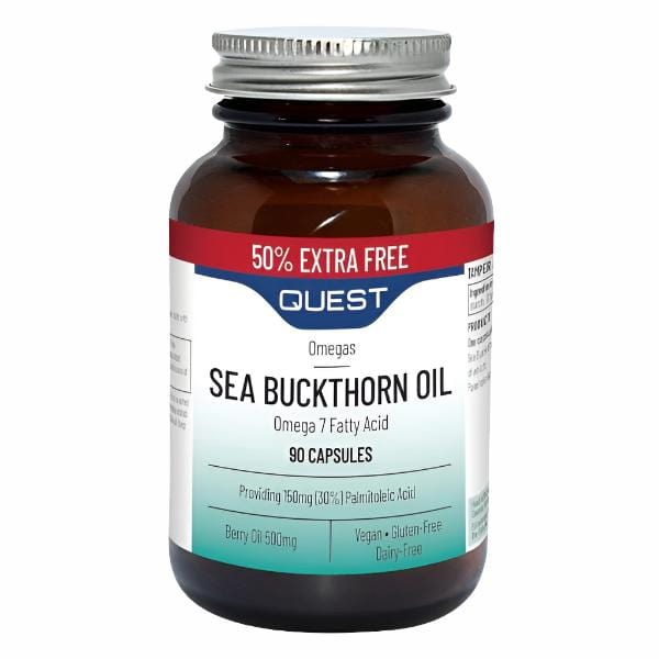 Quest Sea Buckthorn Oil (Omega 7) 500mg (60+30 Free)