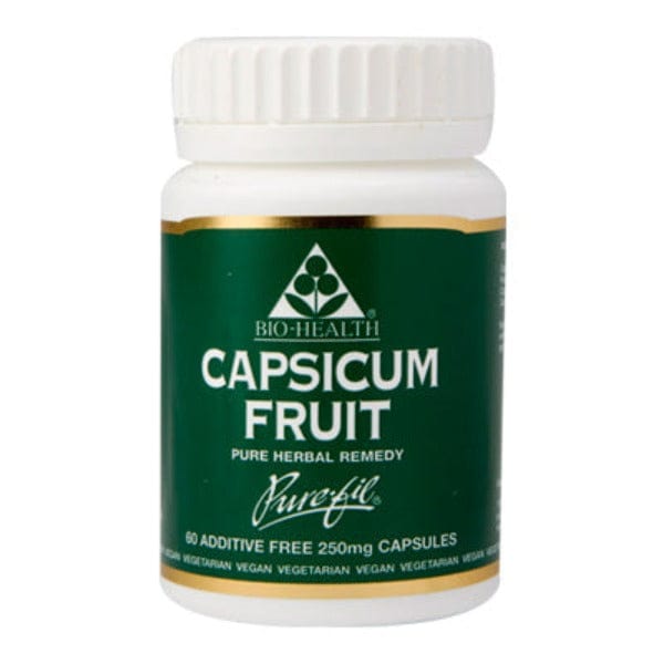 Bio-Health Capsicum Fruit 60 Capsules - Down to Earth Healthfood Store