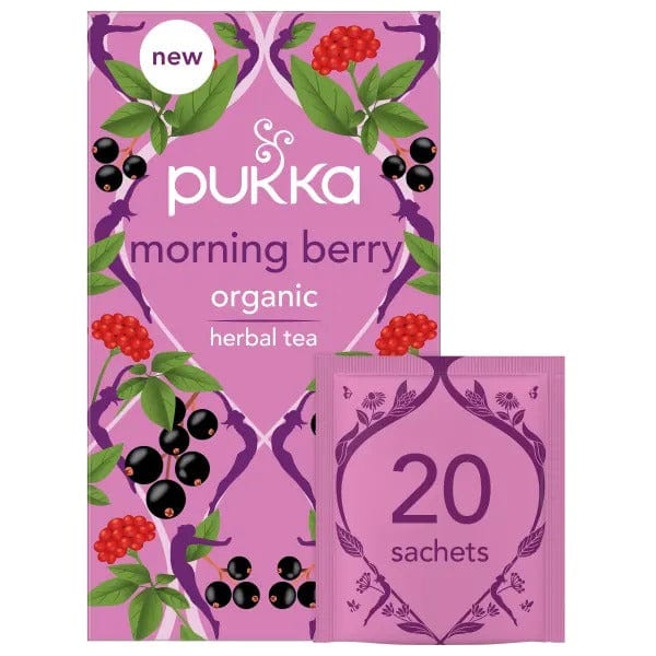 Pukka Organic Morning Berry Tea (20 Bags) - Down to Earth Healthfood Store