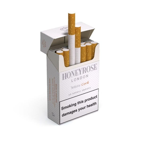 Honeyrose White Cork Herbal Smokes Carton (10 Packs) - Down to Earth ...