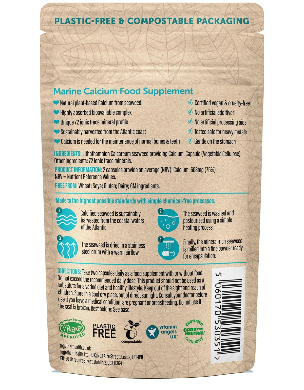 Together Seaweed Calcium 60 Caps - Down to Earth Healthfood Store