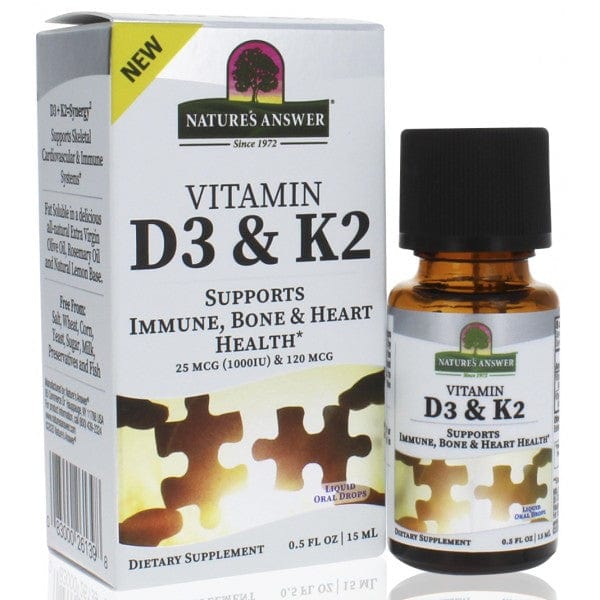 Nature's Answer Vitamin D3 & K2 Drops