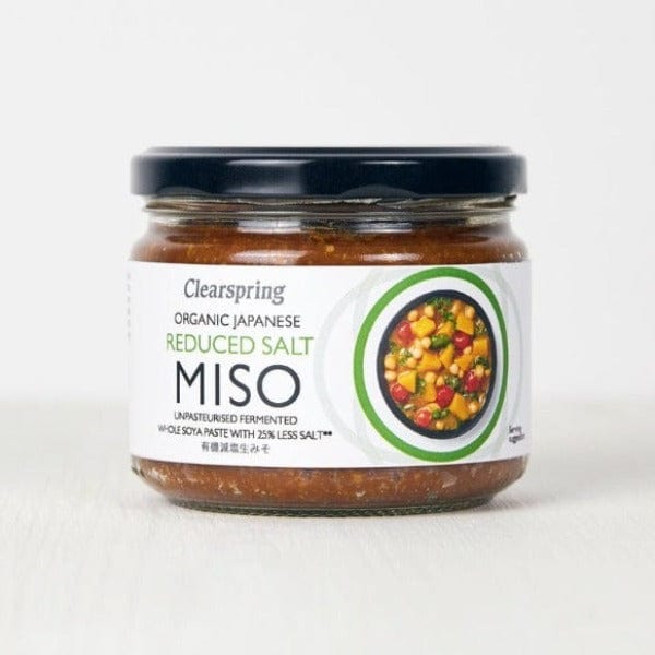 Clearspring Organic Reduced Salt Miso Paste | Unpasteurised 270g
