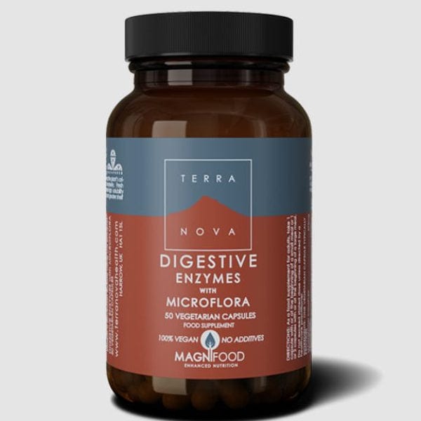 Terranova Digestive Enzyme & Microflora Complex 50 Caps