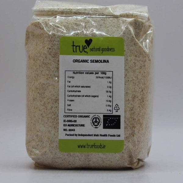 Organic Semolina 500g - Down to Earth Healthfood Store