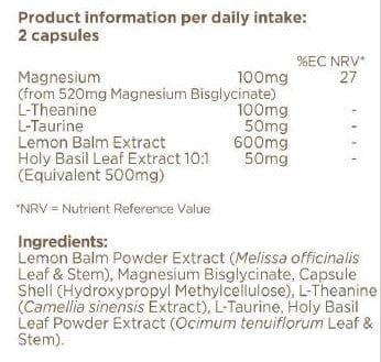 Biocare Calm Complex 60 Caps - Down to Earth Healthfood Store