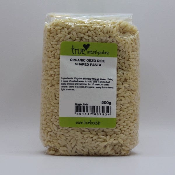 Organic Orzo Rice -Shaped Pasta 500g - Down to Earth Healthfood Store